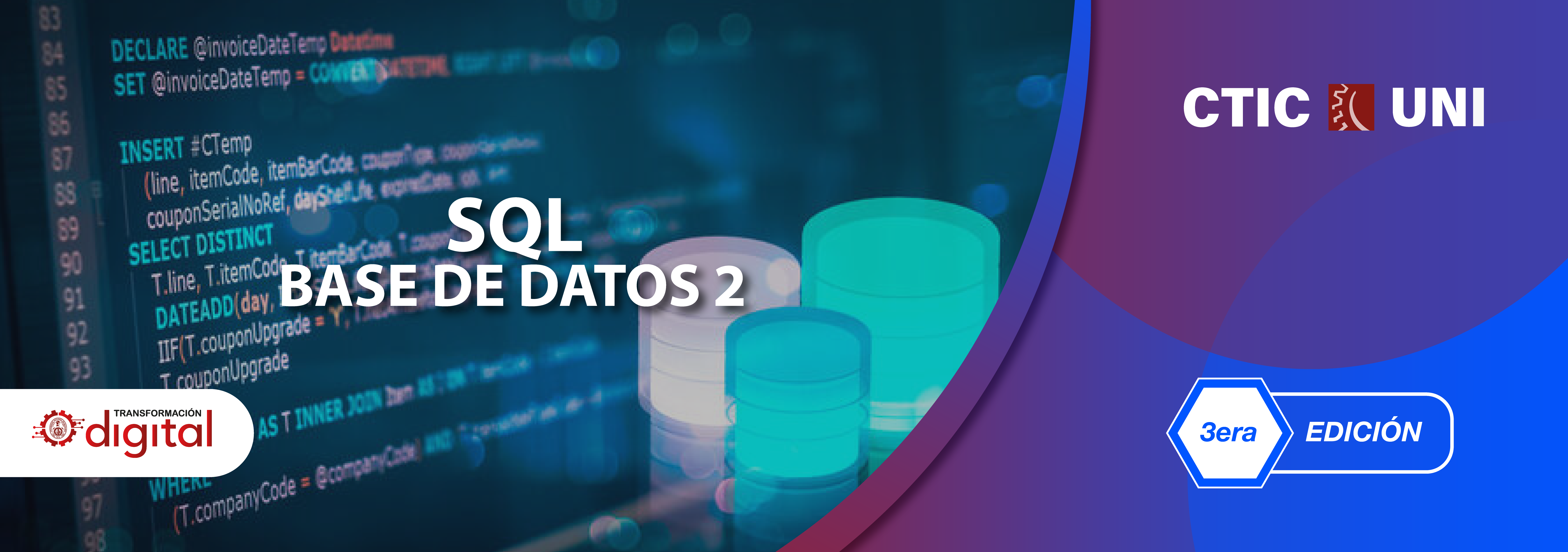 Información del curso | PIT180 SQL - Base de Datos 2 | PITVIRTUAL